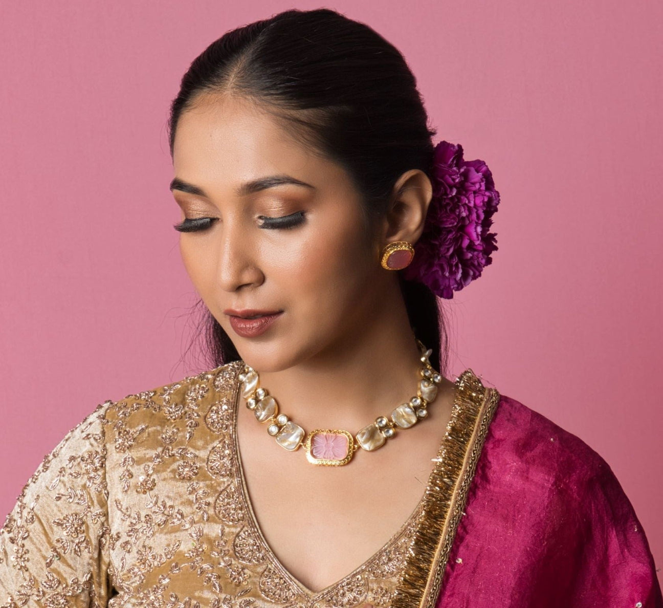 Baroque Pearl Necklace Set – QUEENS JEWELS